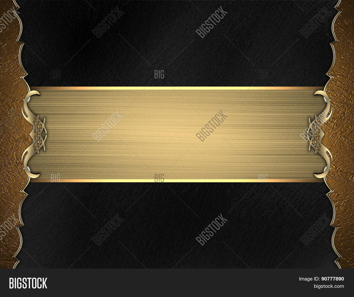 Template Gold Frame On Image & Photo (Free Trial) | Bigstock