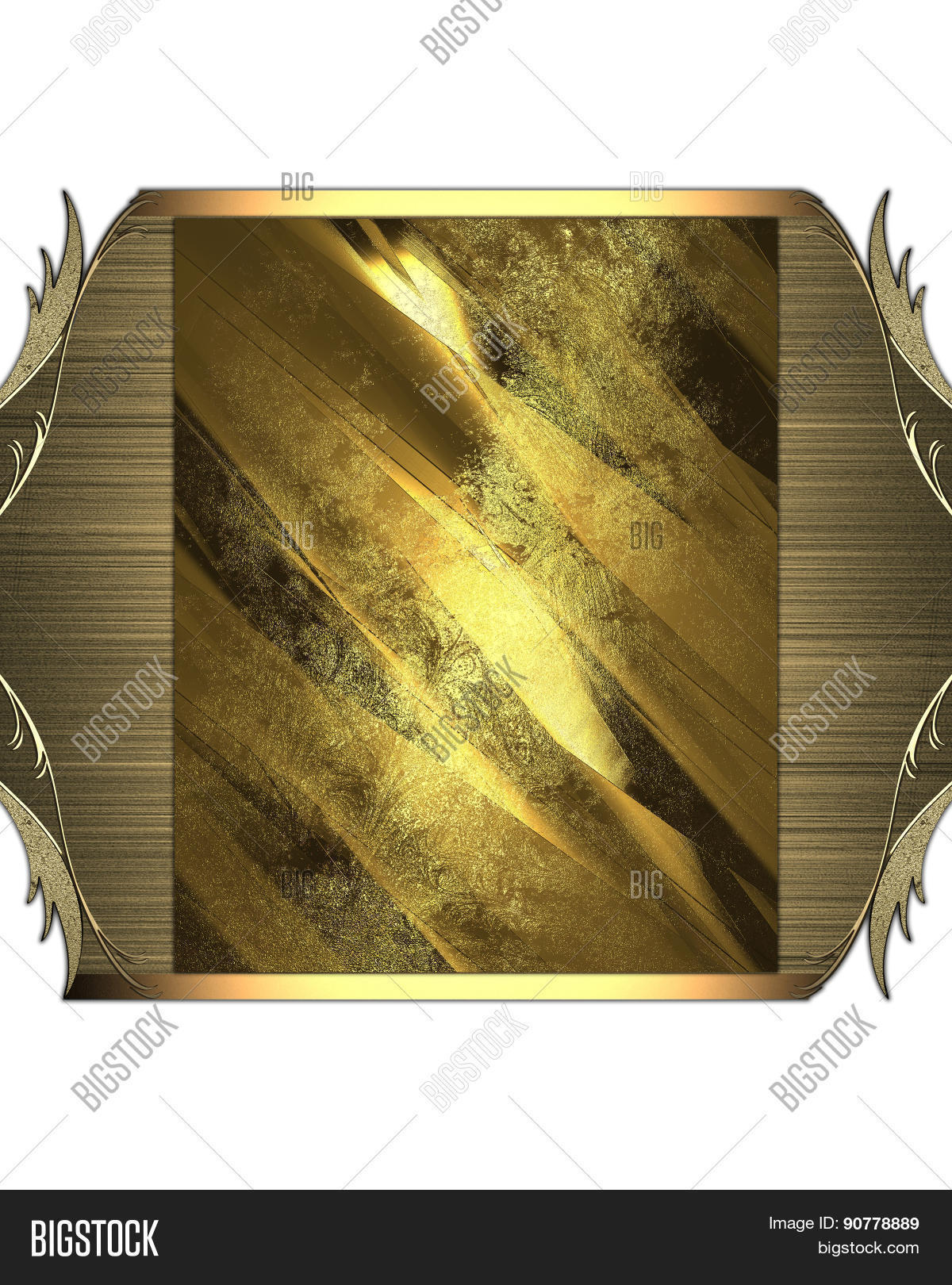 Template Gold Frame. Image & Photo (Free Trial) | Bigstock