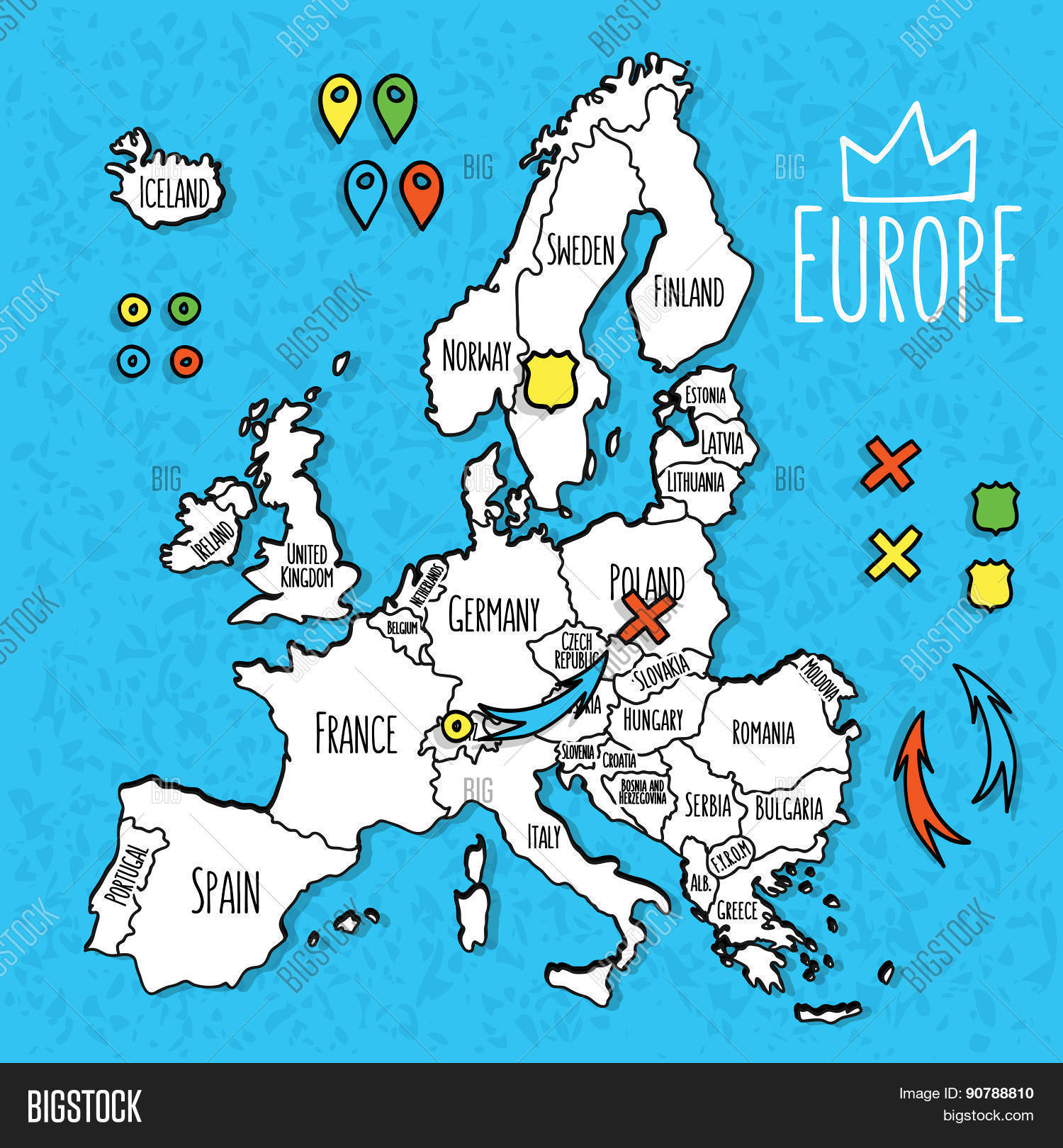 Cartoon Style Hand Vector & Photo (Free Trial) | Bigstock