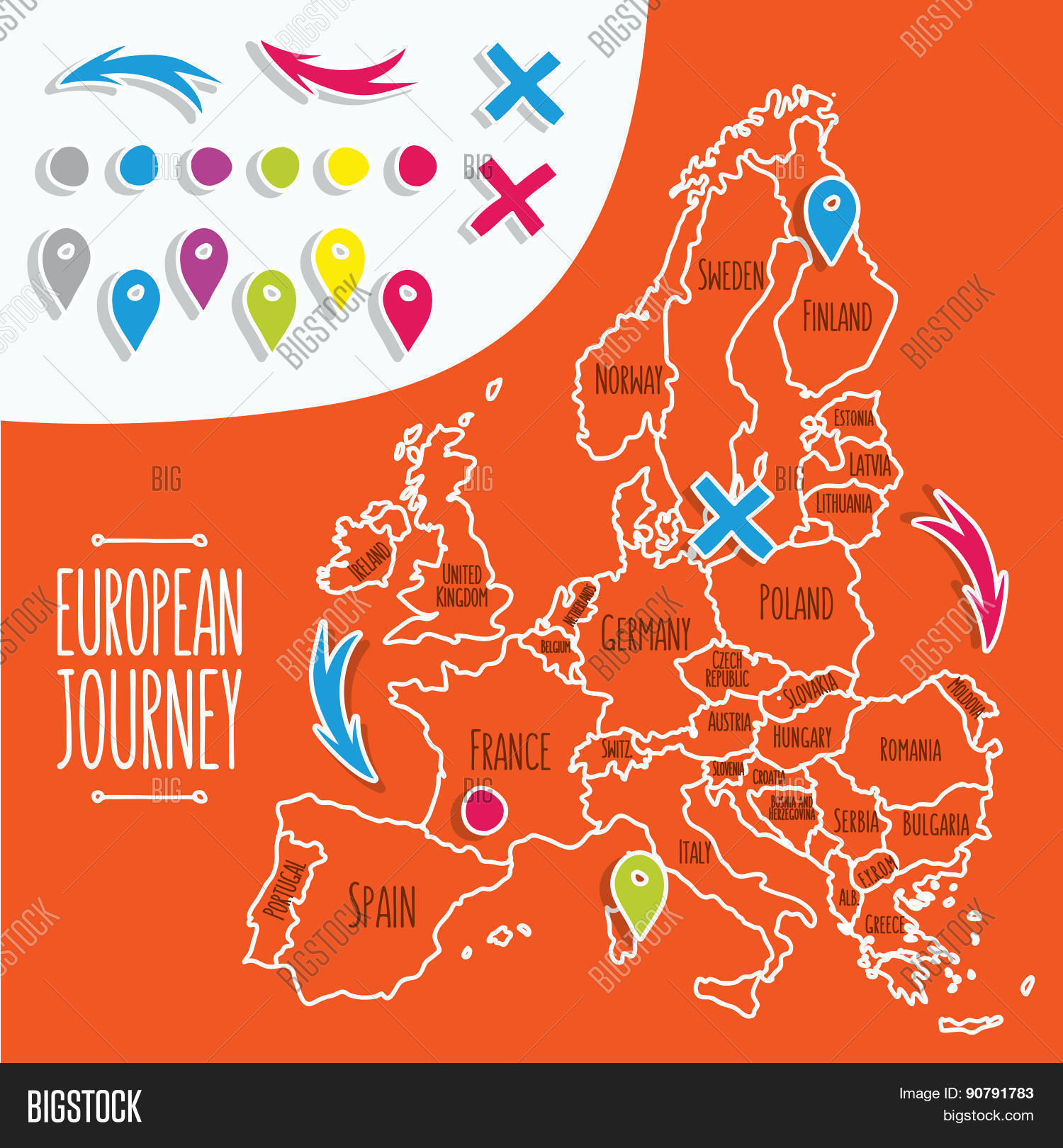 Cartoon Style Hand Vector & Photo (Free Trial) | Bigstock