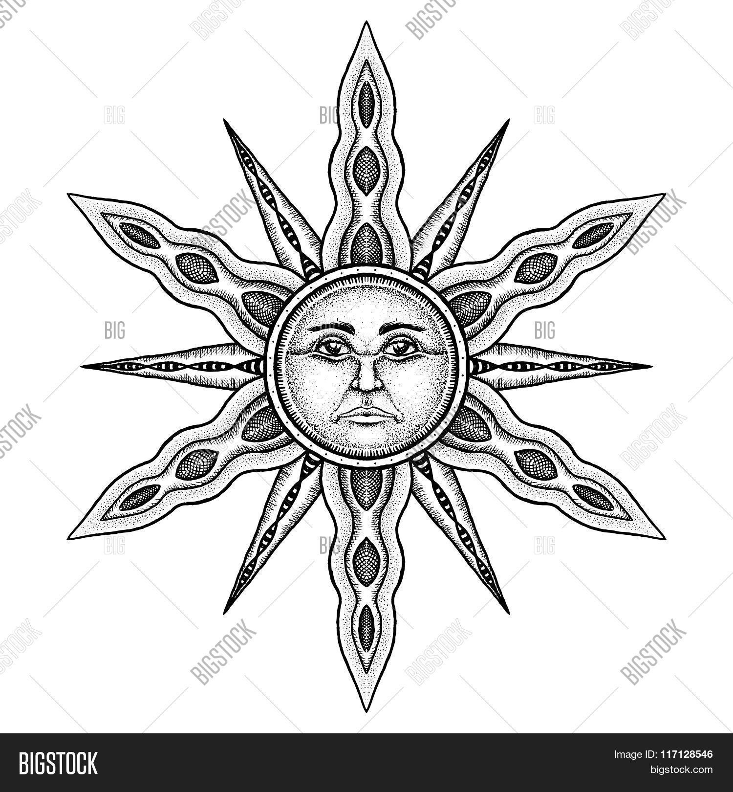 Alchemy Symbol Sun - Vector & Photo (Free Trial) | Bigstock