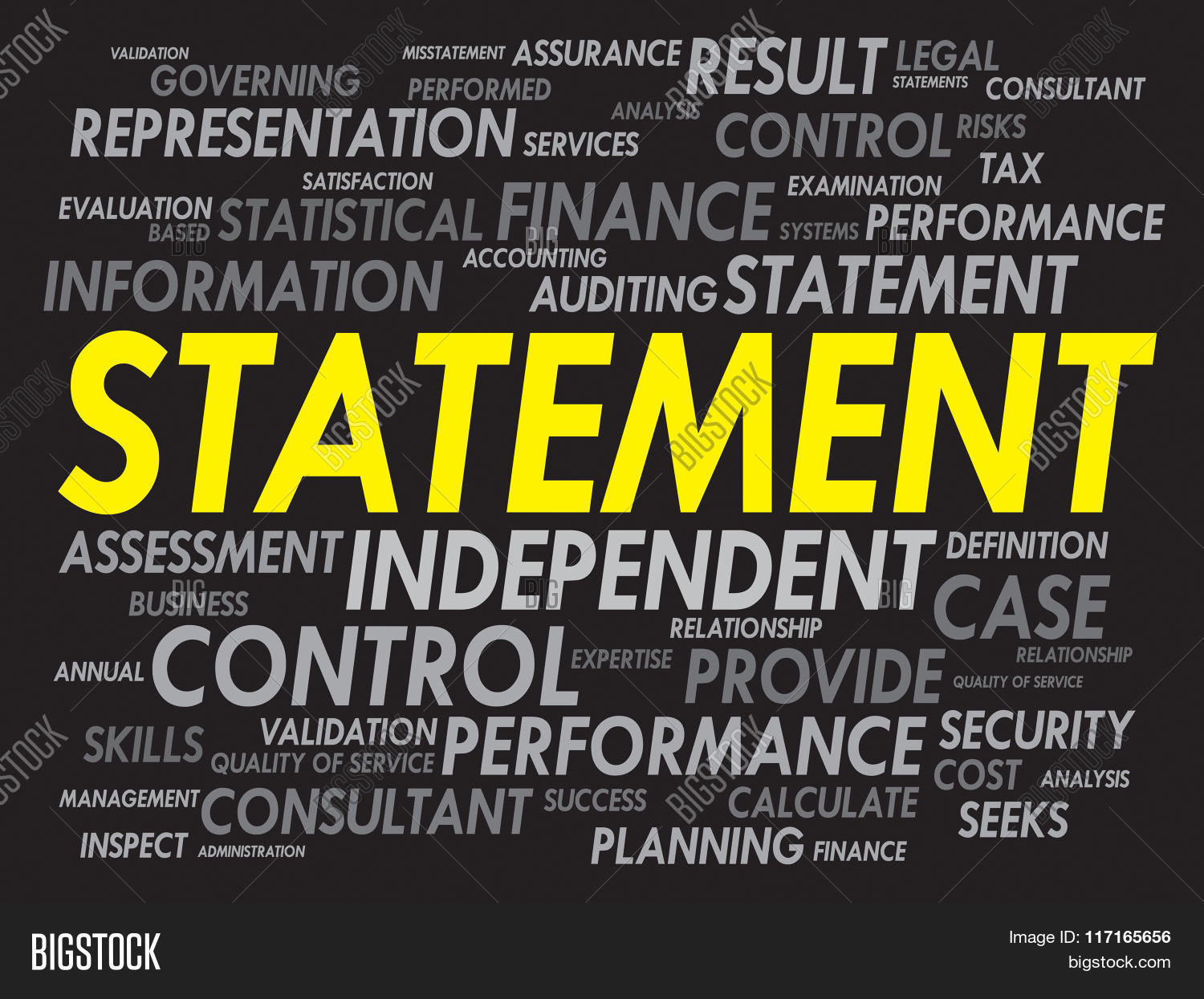 STATEMENT Word Cloud Image & Photo (Free Trial) | Bigstock