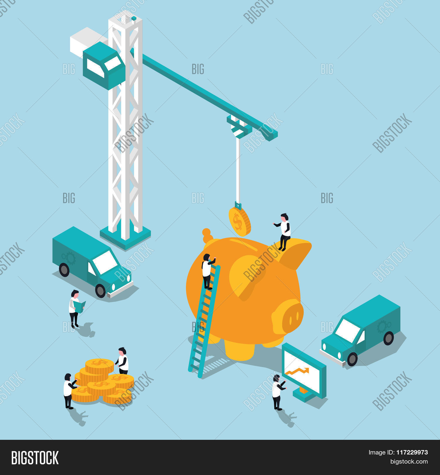 Concept Accumulation Vector & Photo (Free Trial) | Bigstock