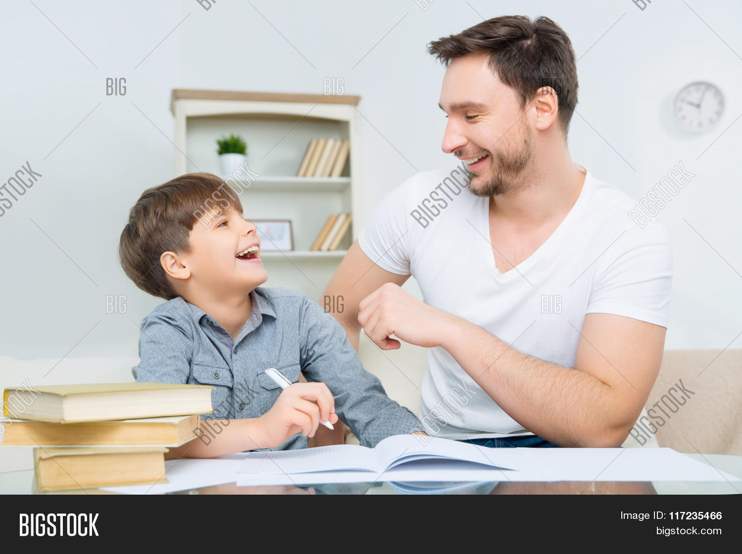 Pleased Young Father Image & Photo (Free Trial) | Bigstock