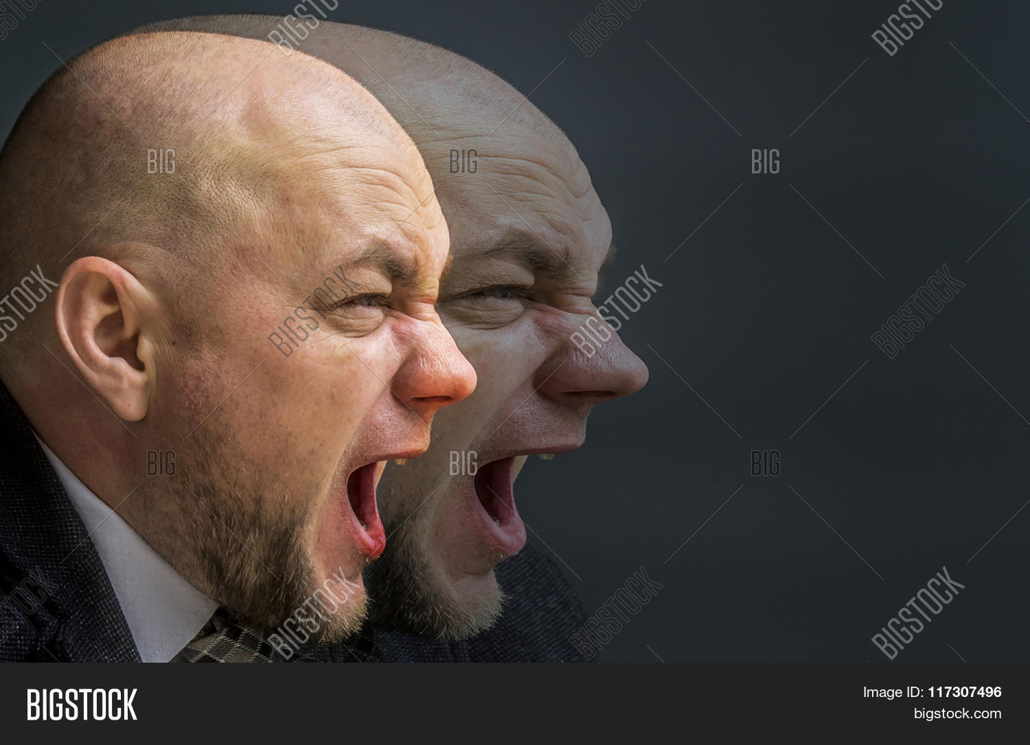 Screaming Face Side Profile