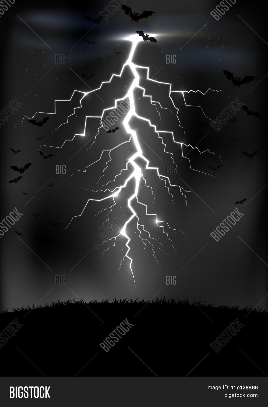 Lightning Storm Vector & Photo (Free Trial) | Bigstock