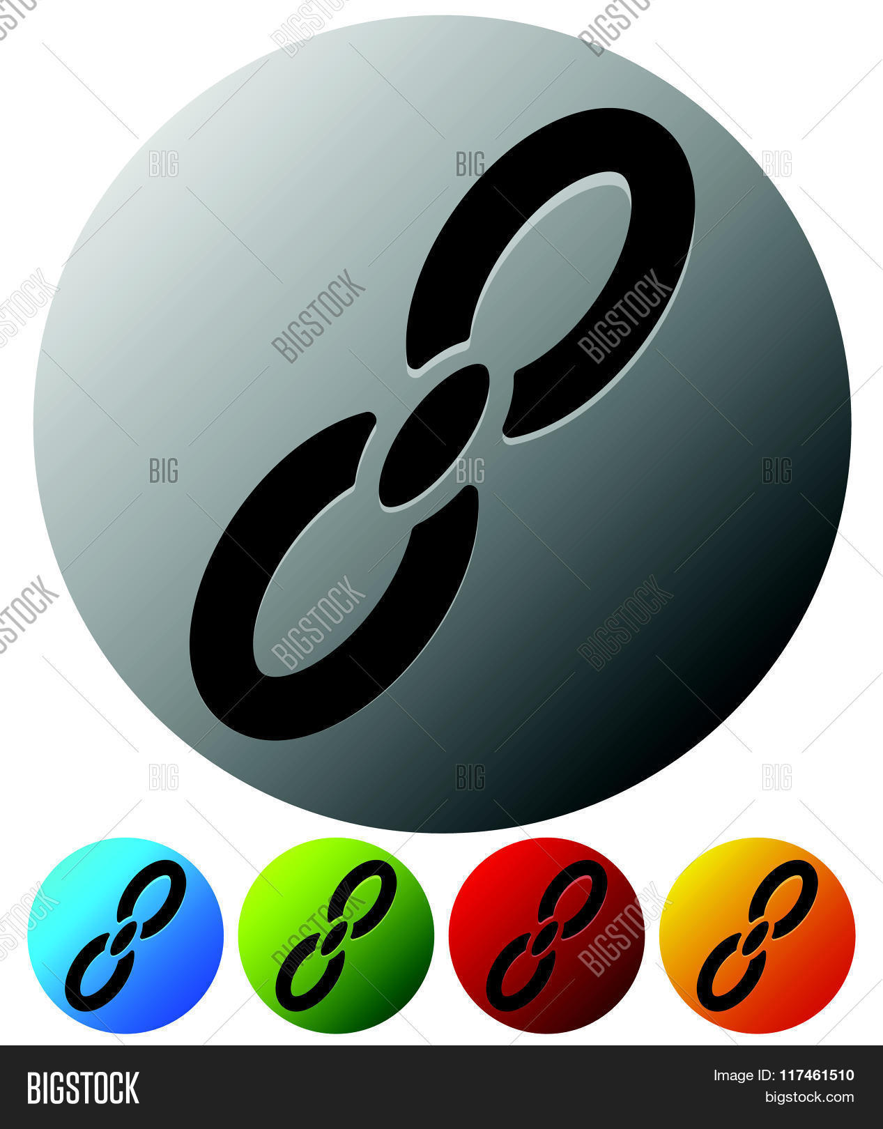 Icon Chain Link Vector & Photo (Free Trial) | Bigstock