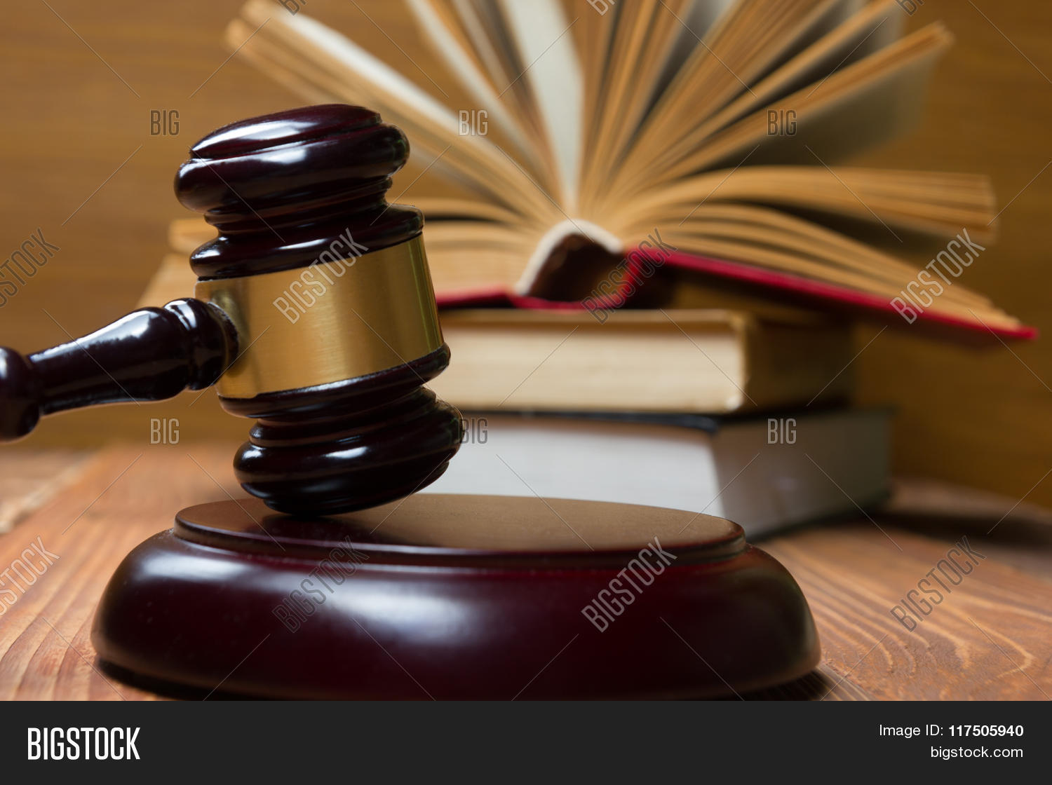 Law Book Wooden Judges Image & Photo (Free Trial) | Bigstock