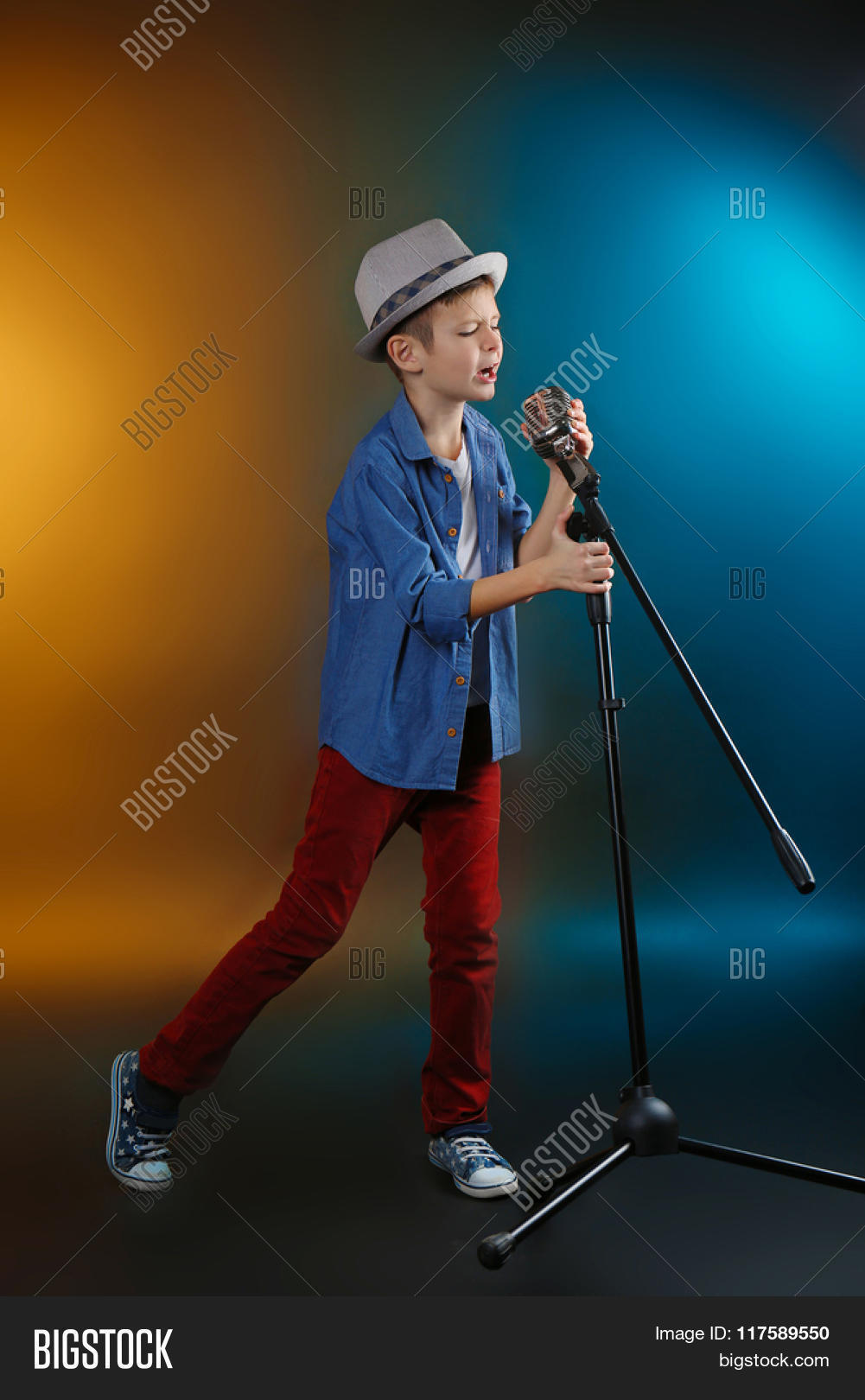 Little Boy Singing Image & Photo (Free Trial) | Bigstock
