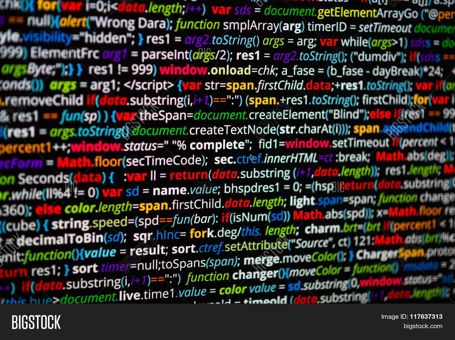 Abstract Program Code Image And Photo Free Trial Bigstock