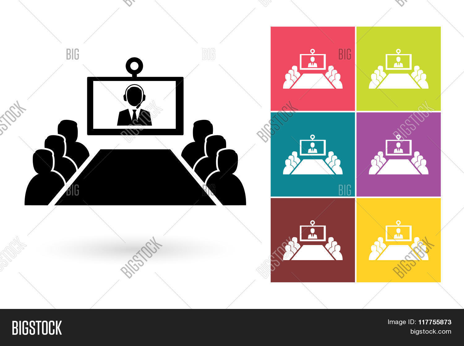 Conference Vector Vector & Photo (Free Trial) | Bigstock