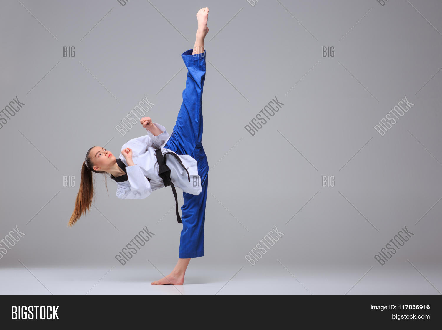 Karate Girl Black Belt Image & Photo (Free Trial) | Bigstock