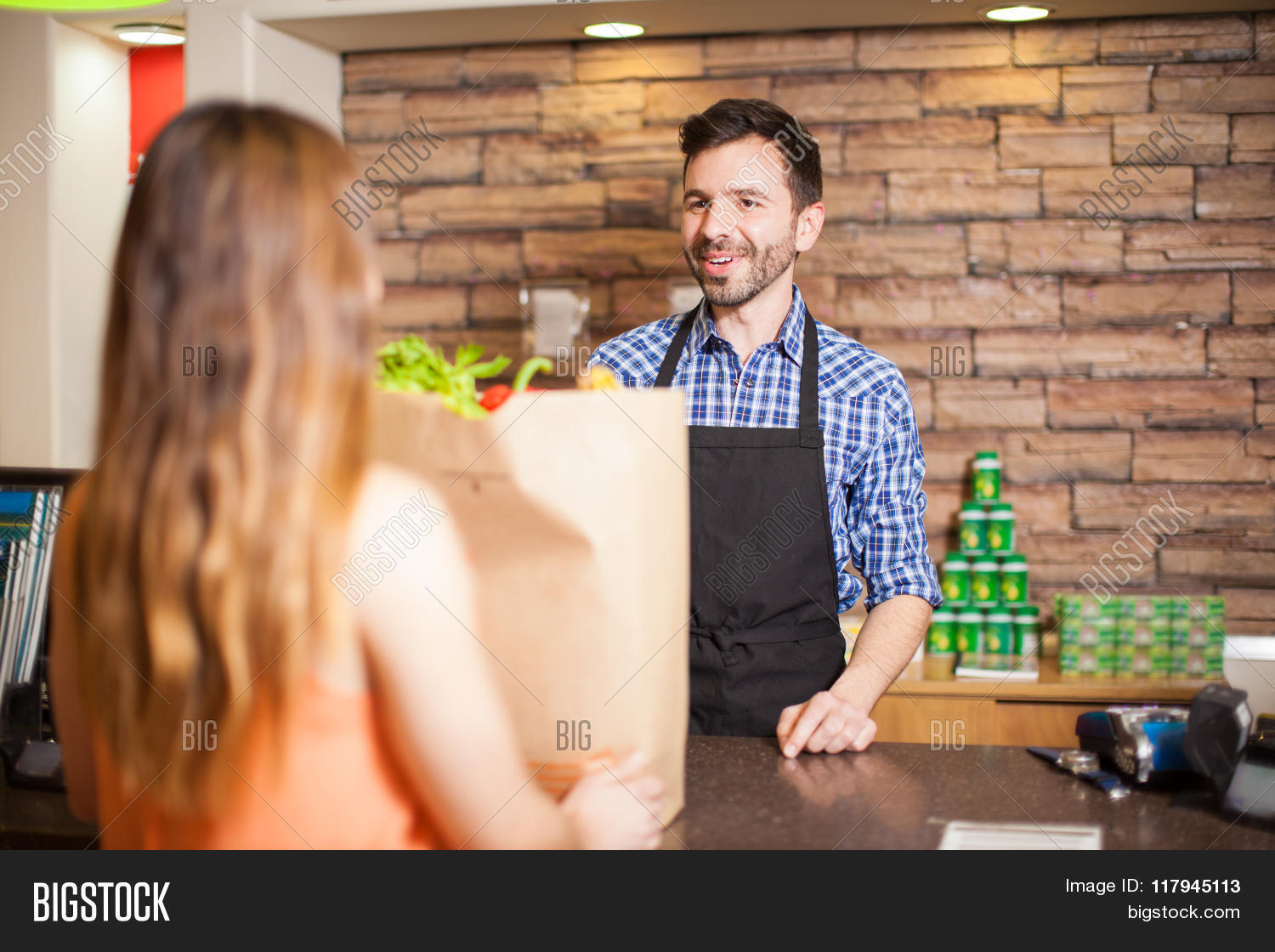 Male Cashier Being Image & Photo (Free Trial) | Bigstock