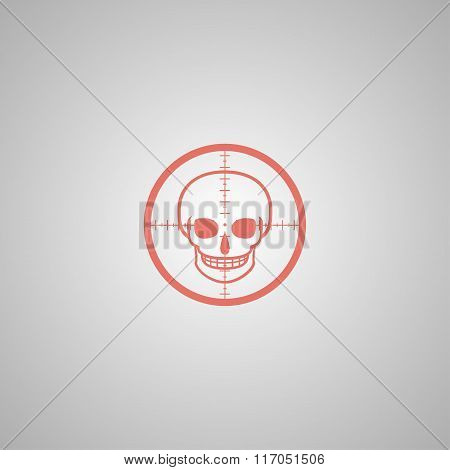 Crosshair Icon Skull Vector & Photo (Free Trial) | Bigstock