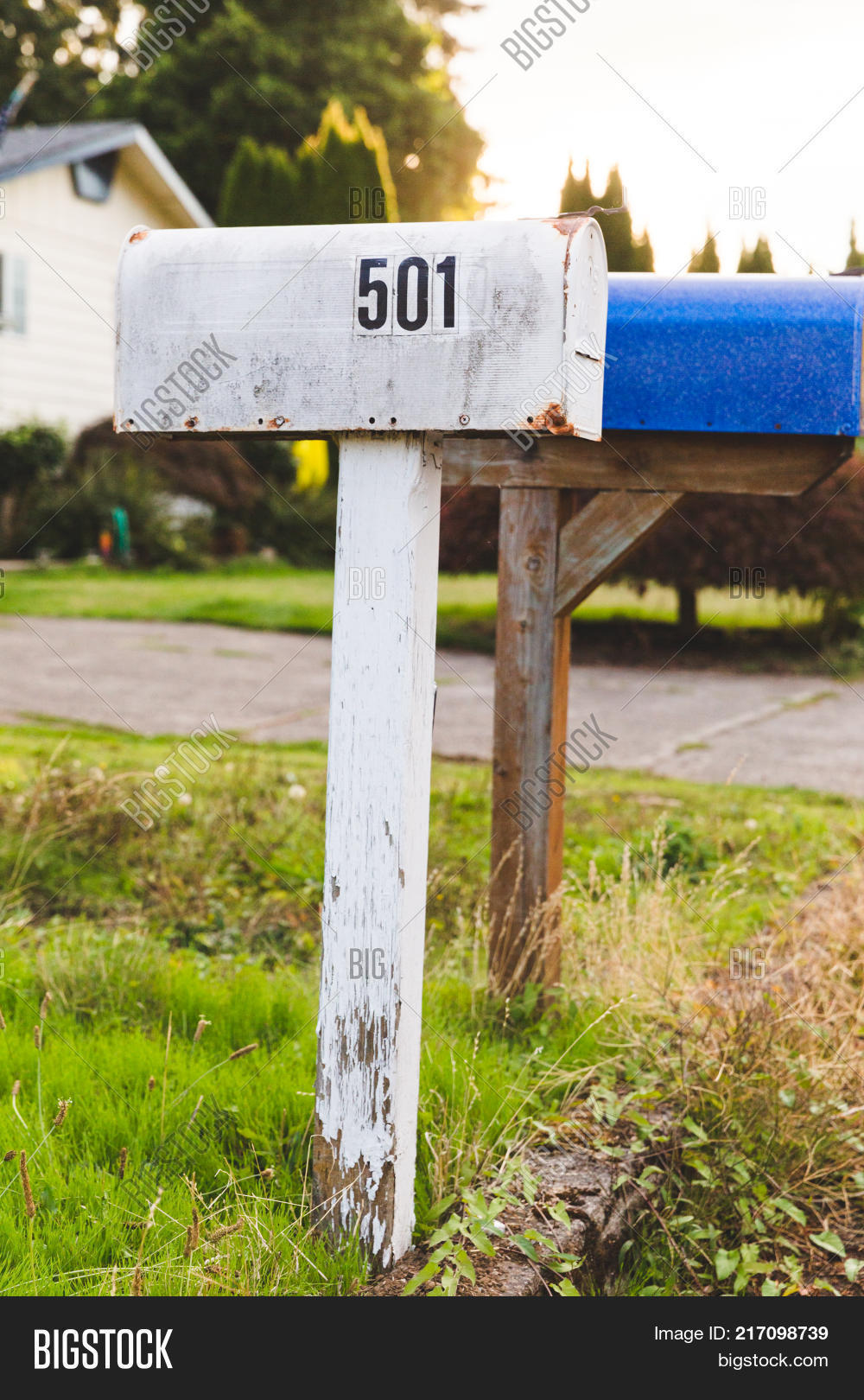 Mailboxes Suburban Image & Photo (Free Trial) | Bigstock