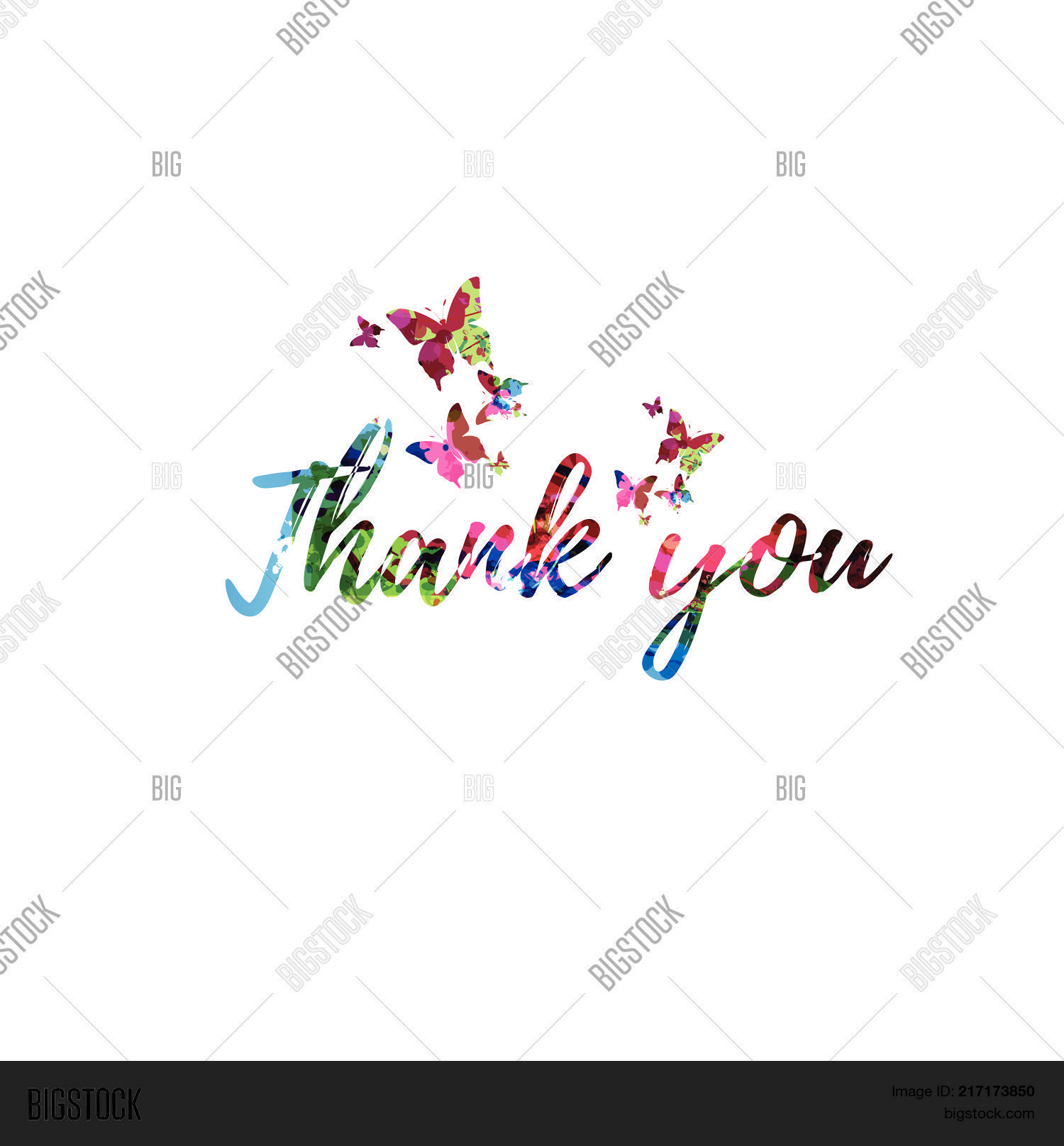 Thank You Colorful Vector & Photo (Free Trial) | Bigstock