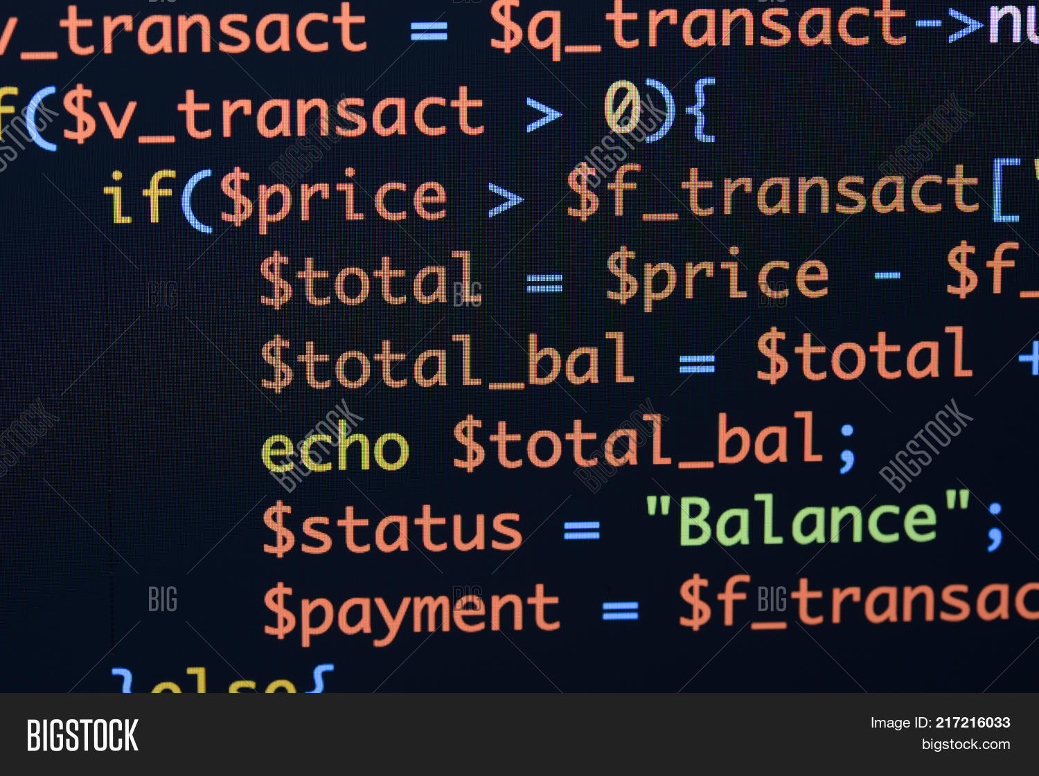 Real Php Code Image & Photo (Free Trial) | Bigstock