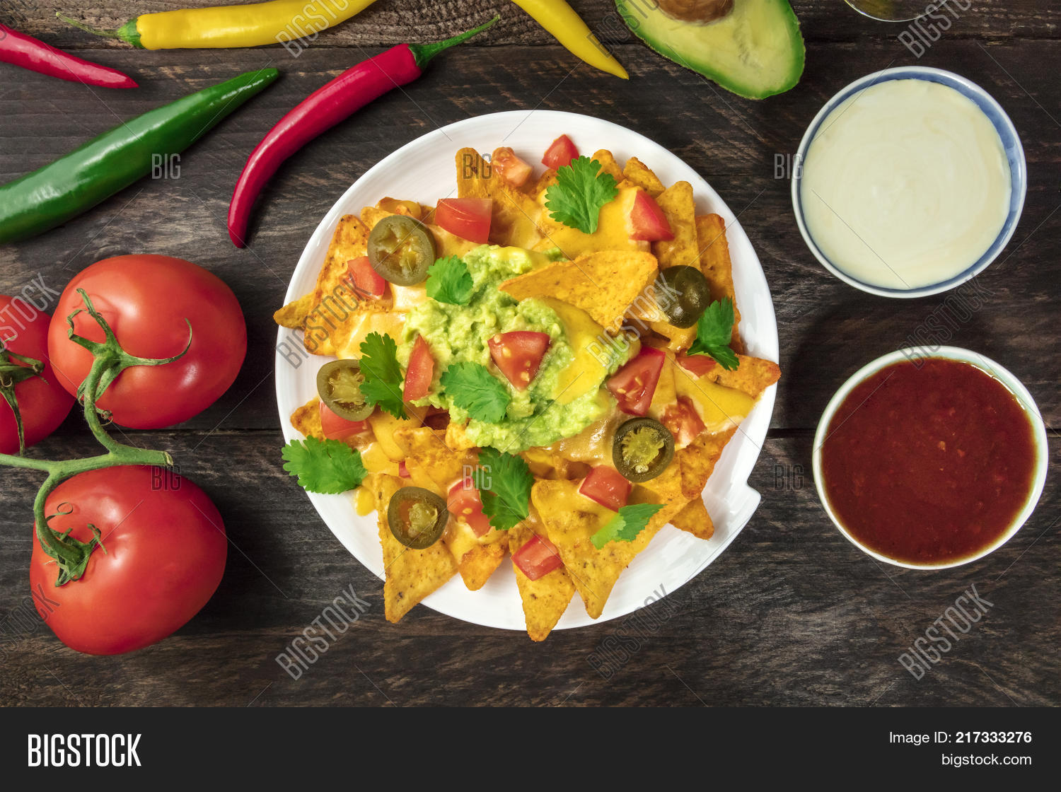 Overhead Photo Nachos Image & Photo (Free Trial) | Bigstock