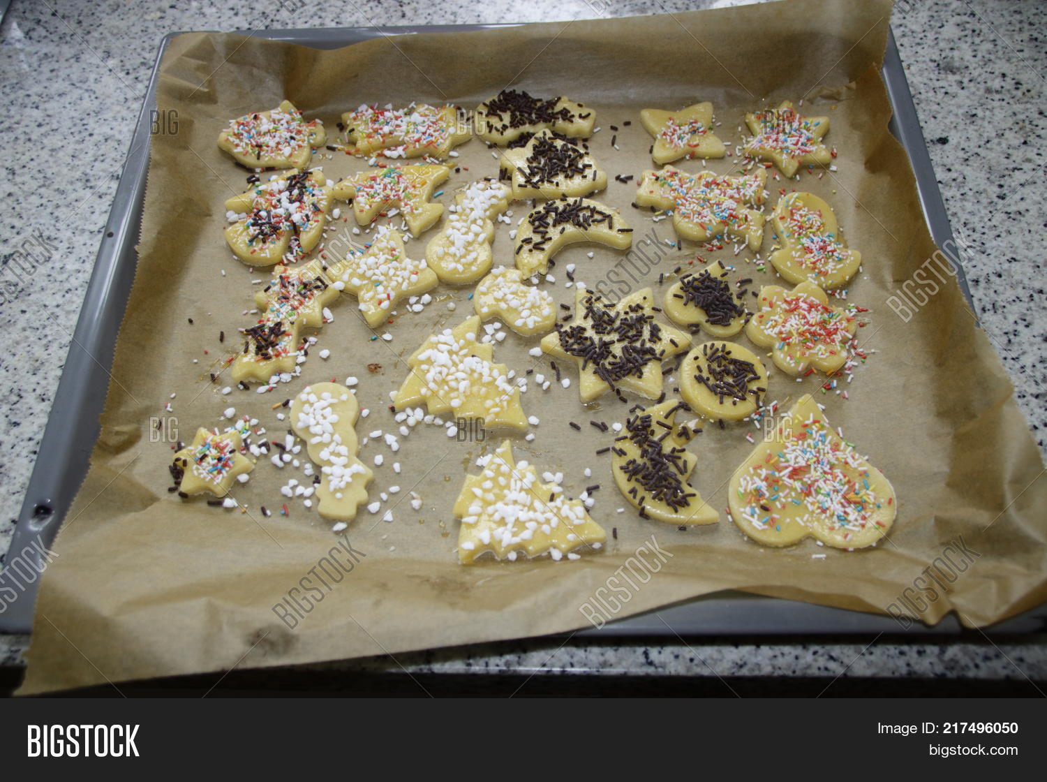 Cookies On Baking Tray Image & Photo (Free Trial) | Bigstock