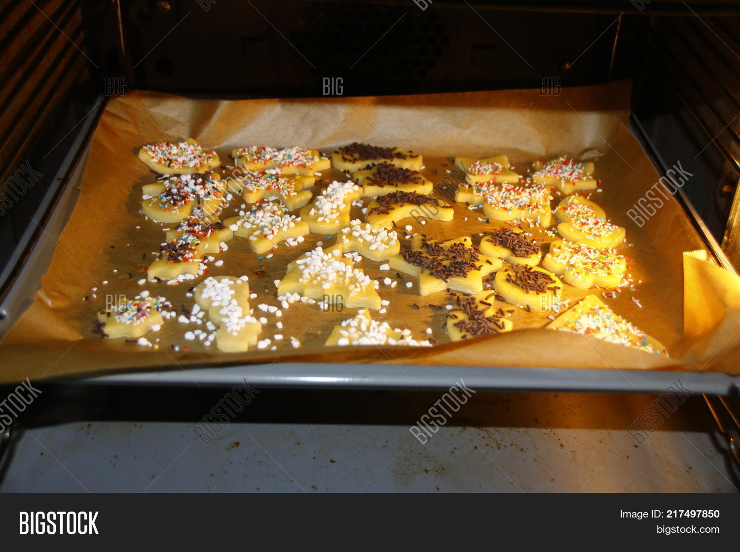 Cookies On Baking Tray Image & Photo (Free Trial) | Bigstock