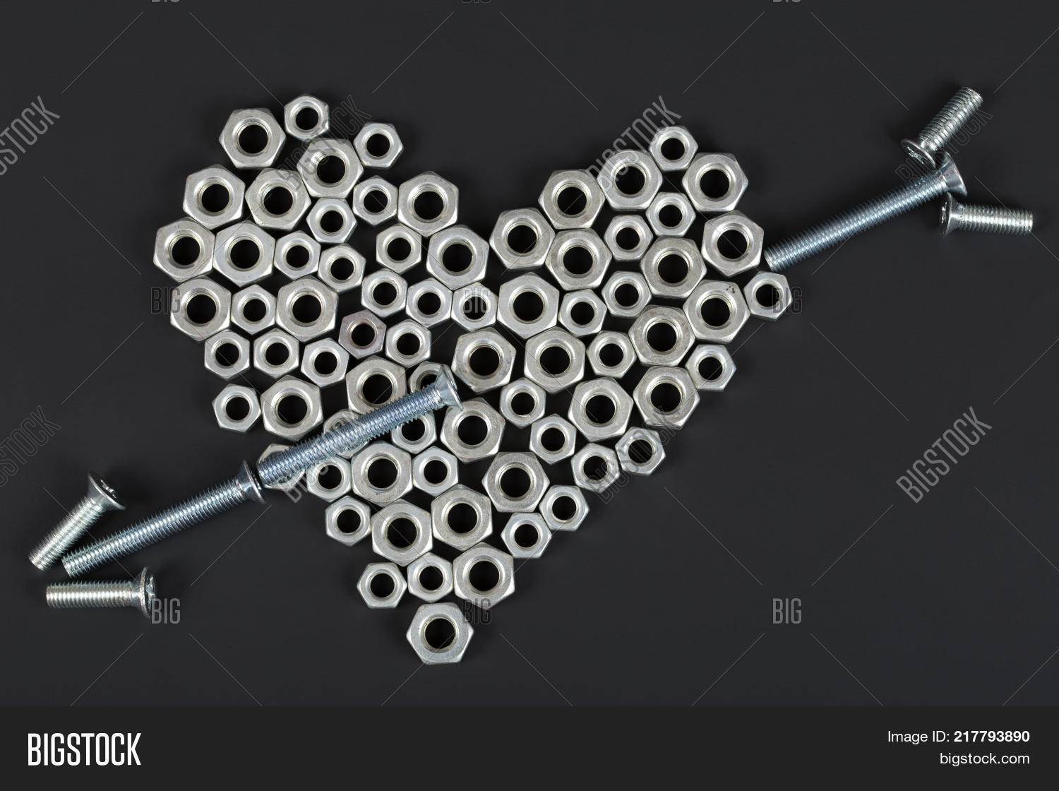 Heart Arrow Screws Image & Photo (Free Trial) | Bigstock
