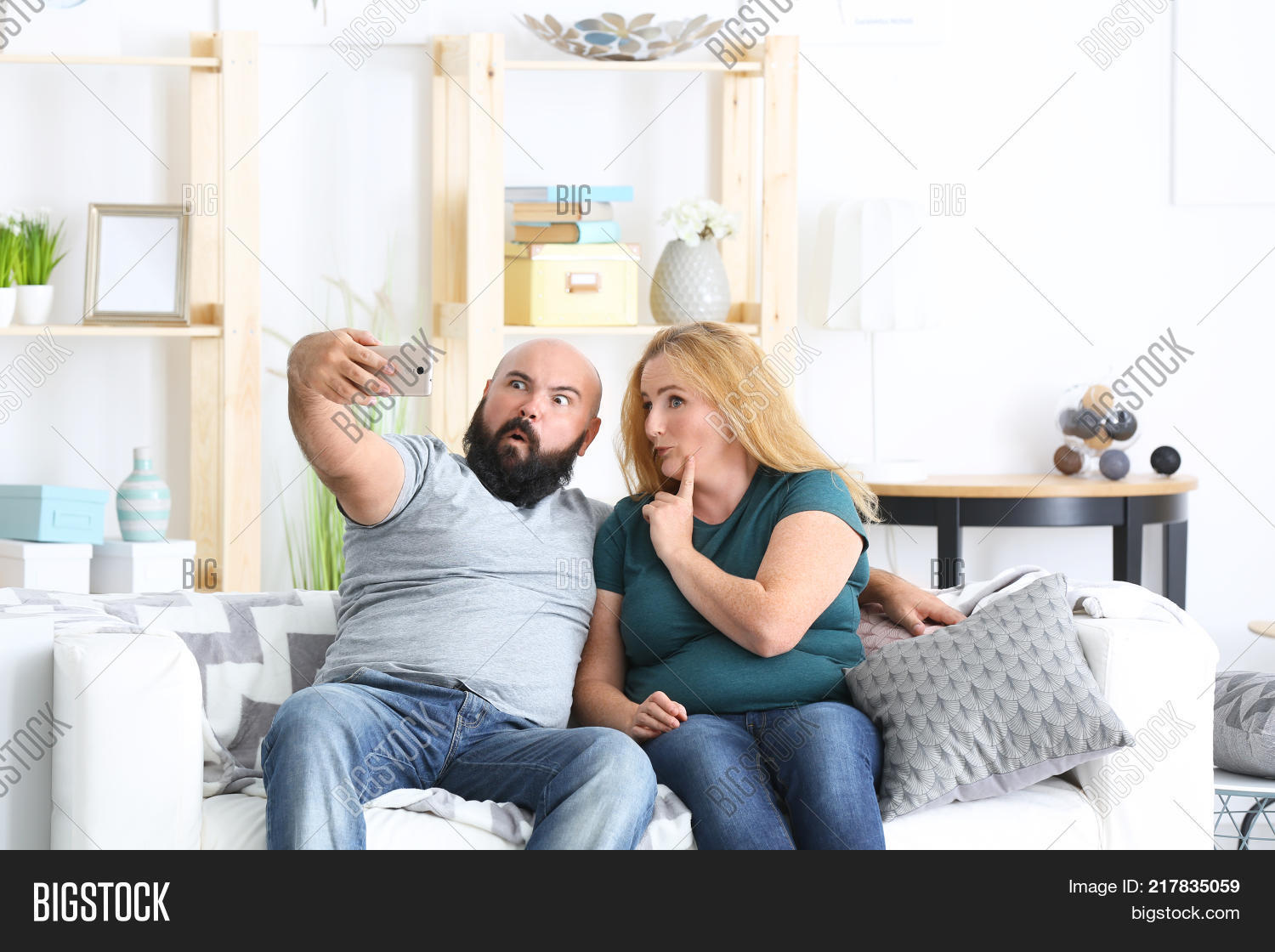 Overweight Couple Image & Photo (Free Trial) | Bigstock