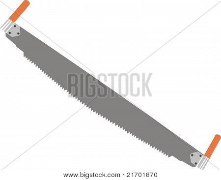 Two-handled Saw Vector & Photo (Free Trial) | Bigstock