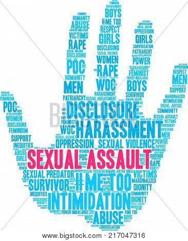 Sexual Assault Word Vector & Photo (Free Trial) | Bigstock