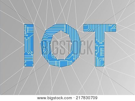 IOT Text Vector Vector & Photo (Free Trial) | Bigstock