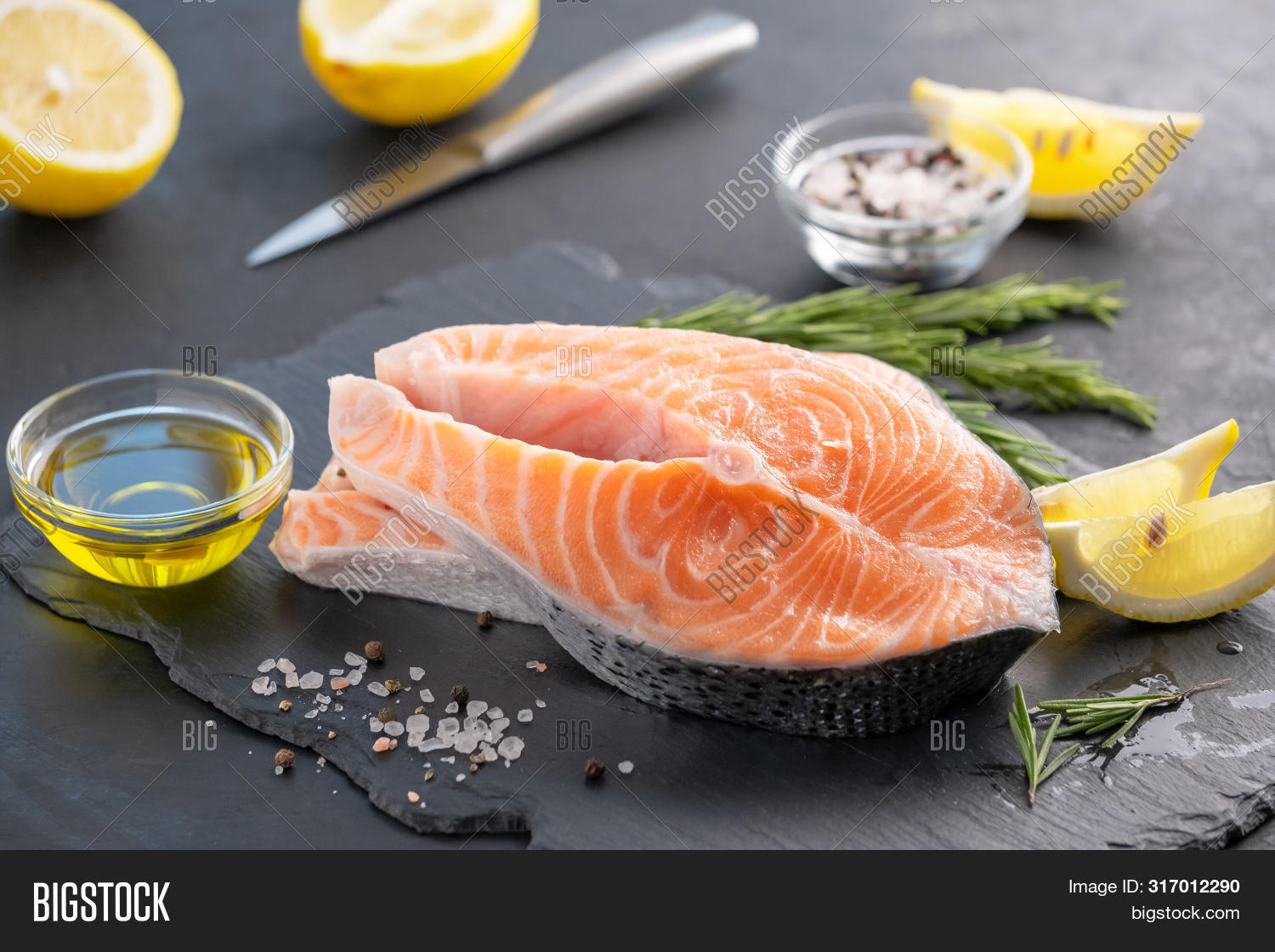 Raw, Fresh Salmon Image & Photo (Free Trial) | Bigstock