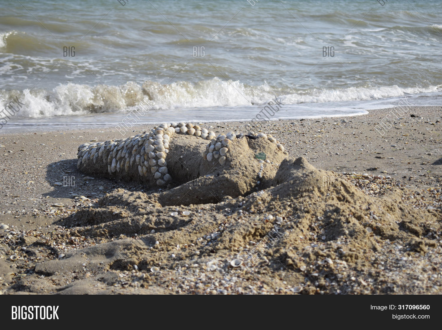 Sand Sculpture Mermaid Image & Photo (Free Trial) | Bigstock