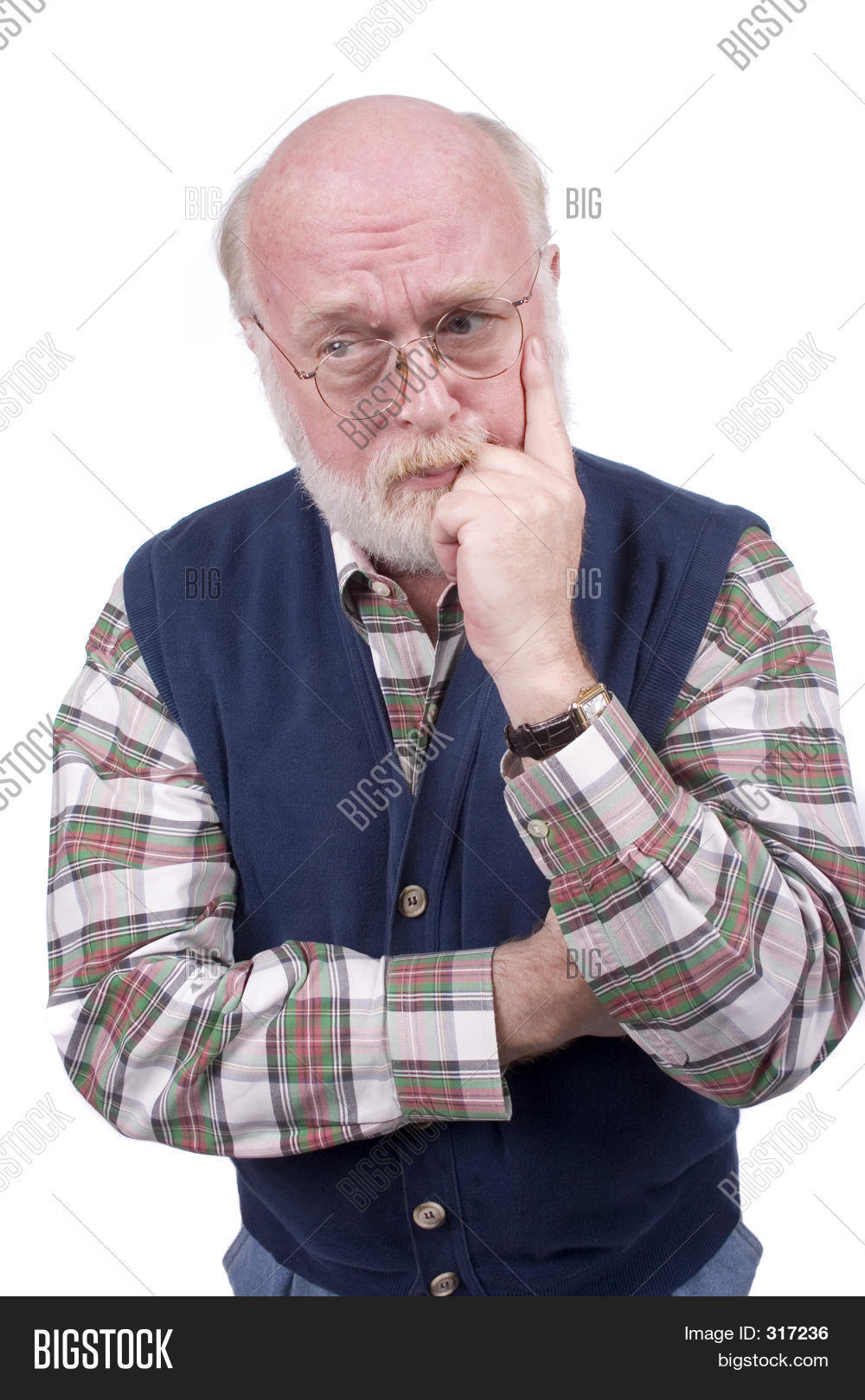 Just Worried Old Man Image & Photo (Free Trial) | Bigstock