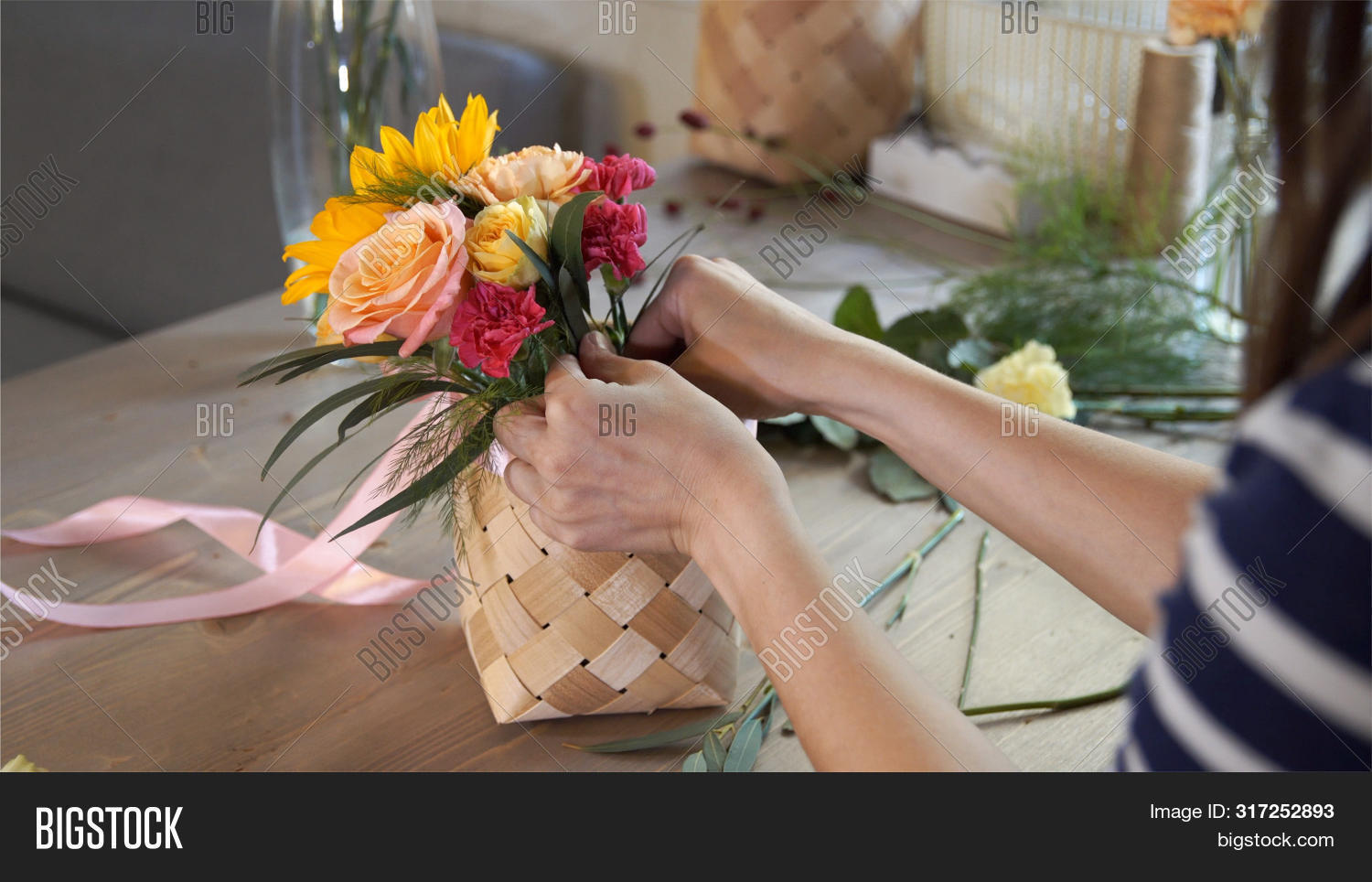 Woman Creating Flower Image & Photo (Free Trial) | Bigstock