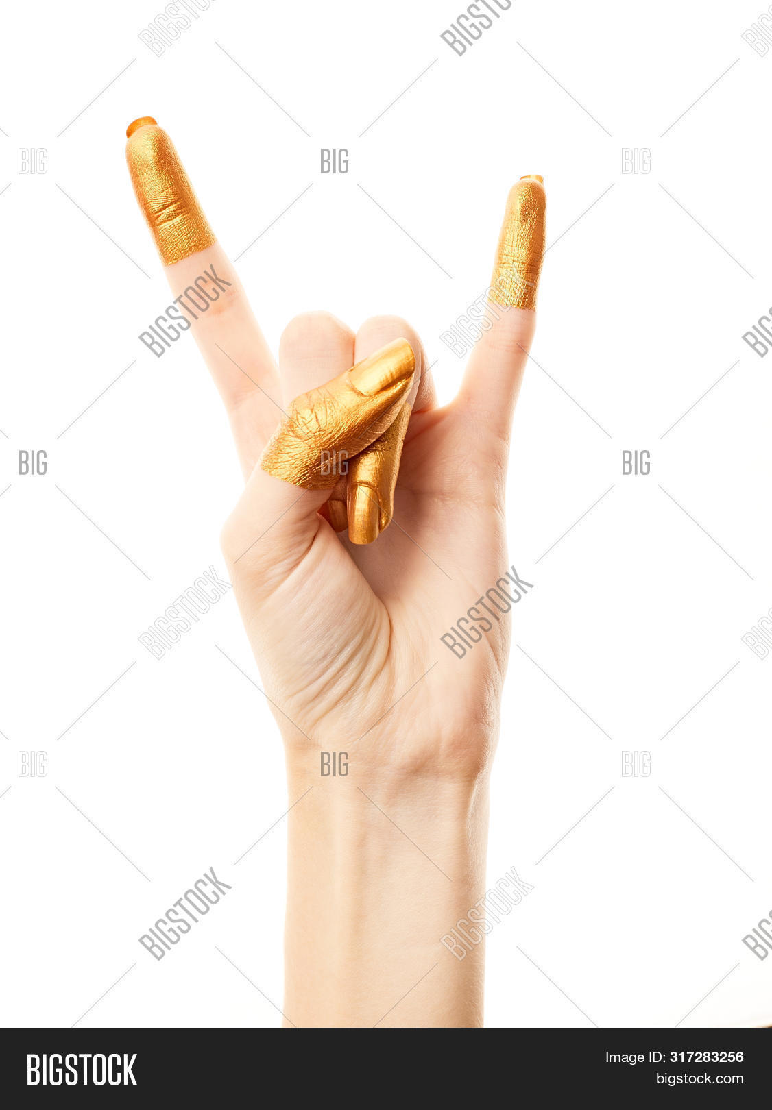 Hands Gold Paint. Image & Photo (Free Trial) | Bigstock
