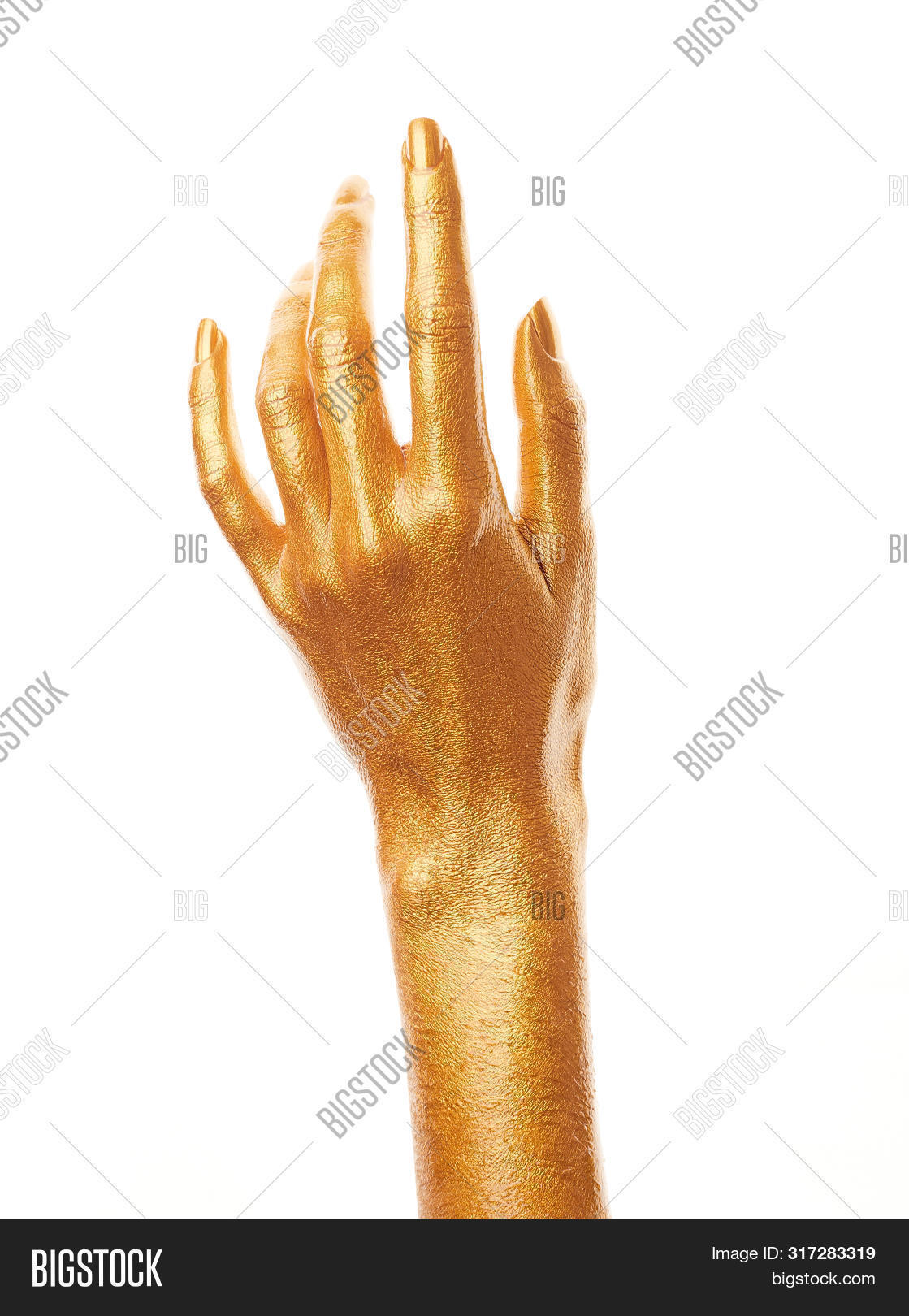 Hands Gold Paint. Image & Photo (Free Trial) | Bigstock