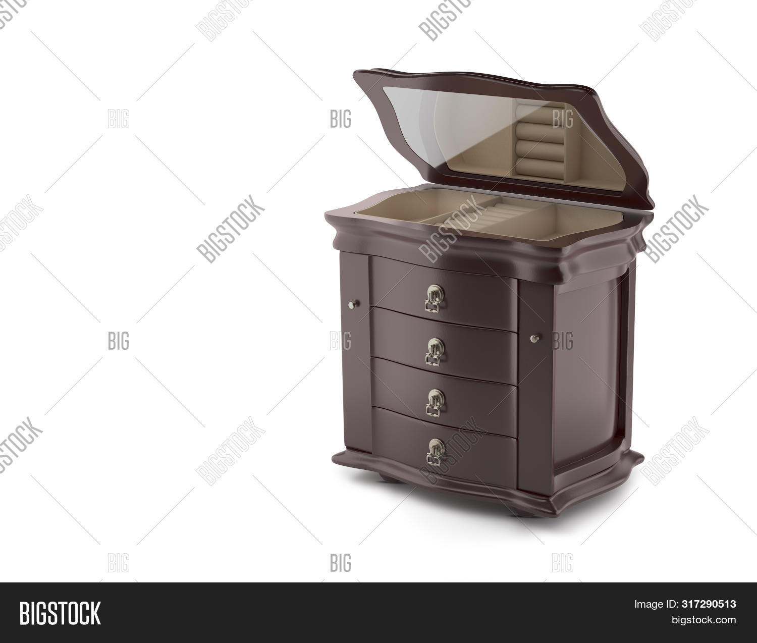 Open Chest 3d Model. Image & Photo (Free Trial) | Bigstock