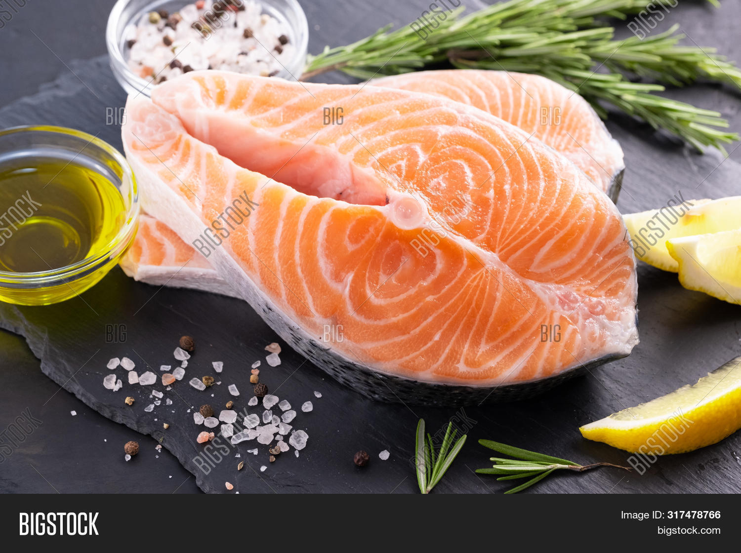 Raw, Fresh Salmon Image & Photo (Free Trial) | Bigstock