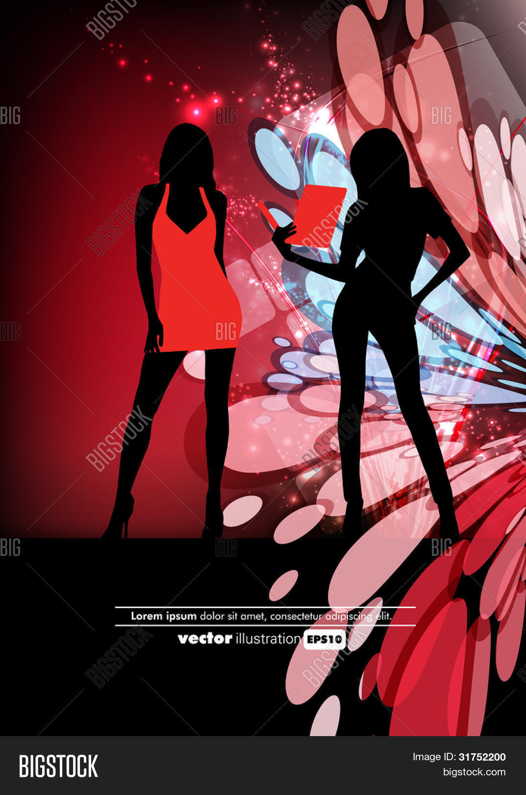 Shopping Girl. Vector Vector & Photo (Free Trial) | Bigstock