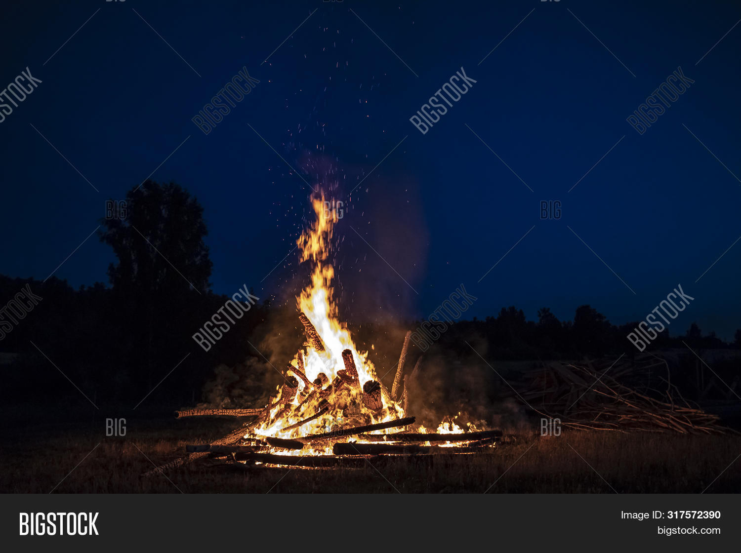 Campfire Night, Image & Photo (Free Trial) | Bigstock