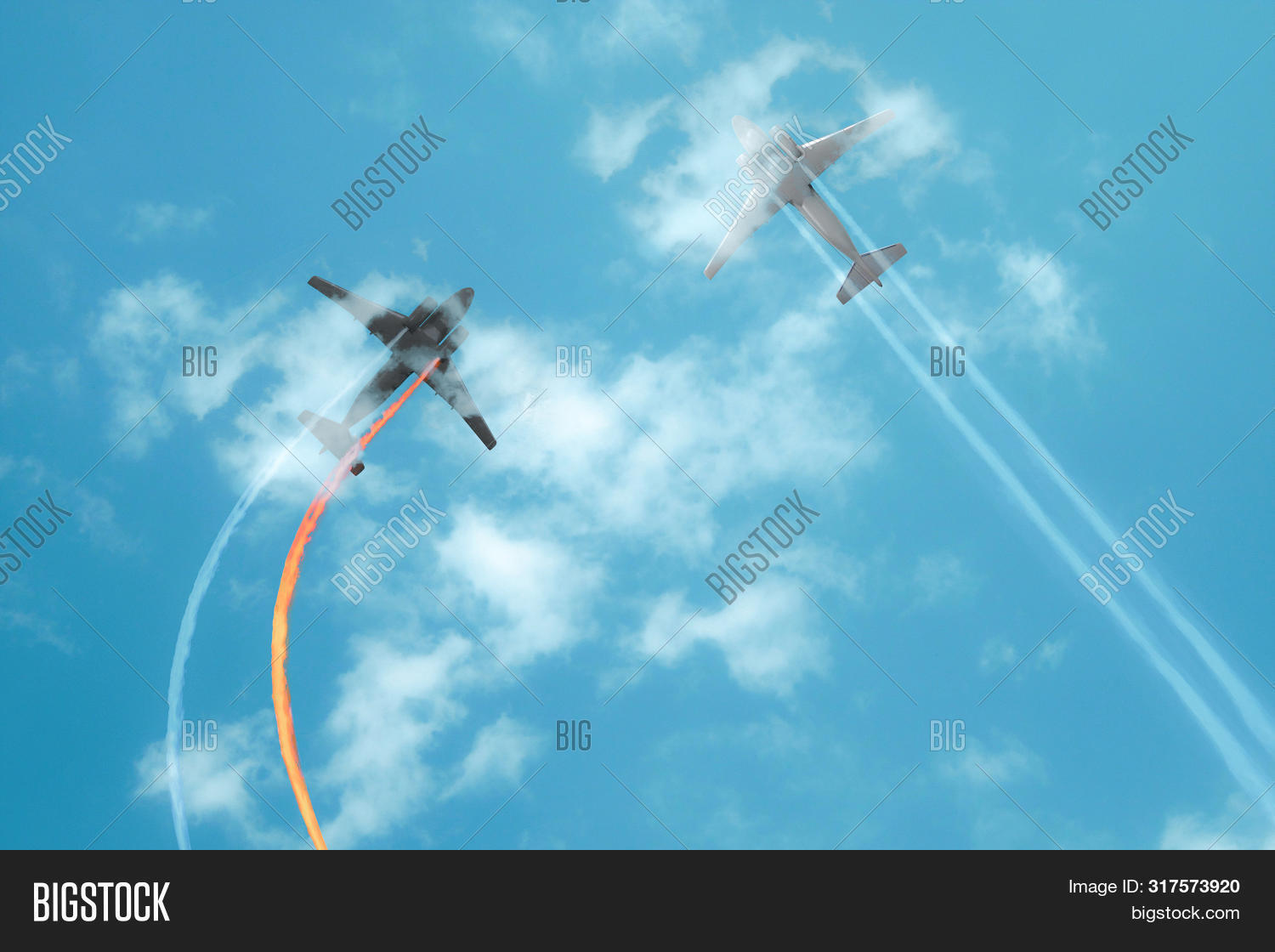 Collision Air. Two Image & Photo (Free Trial) | Bigstock