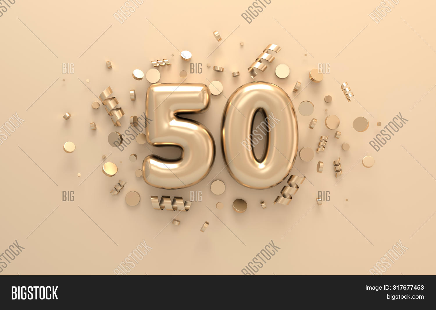 Golden 3d Number 50 Image & Photo (Free Trial) | Bigstock