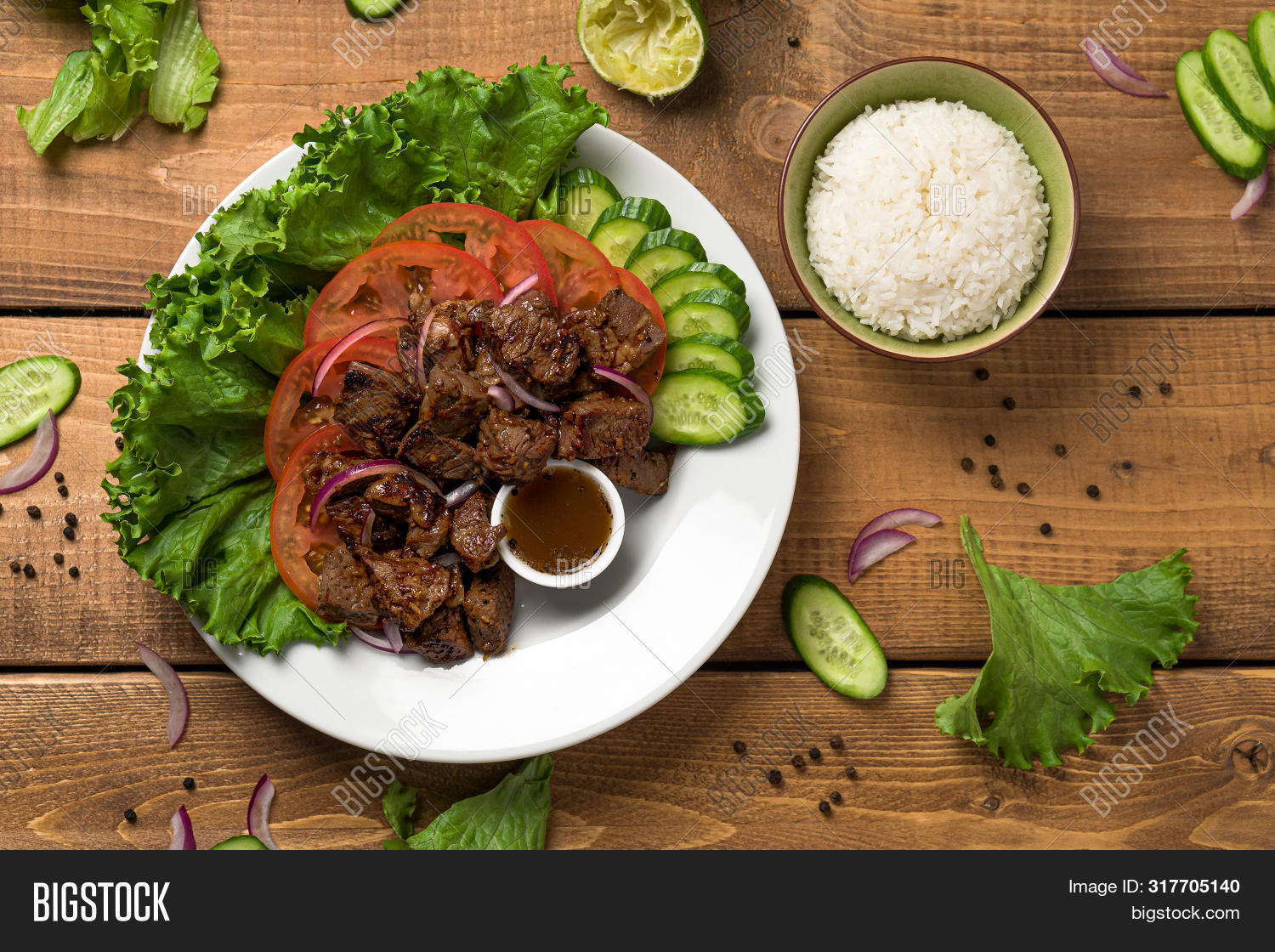 Bo Luc Lac Dish On Image & Photo (Free Trial) | Bigstock