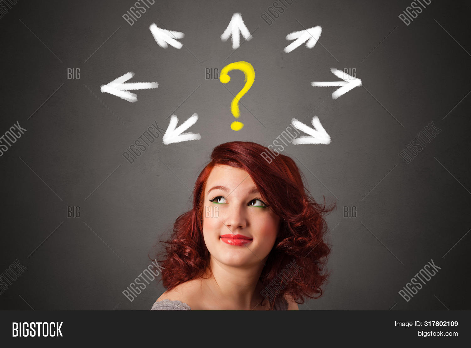 Girl Question Marks Image & Photo (Free Trial) | Bigstock