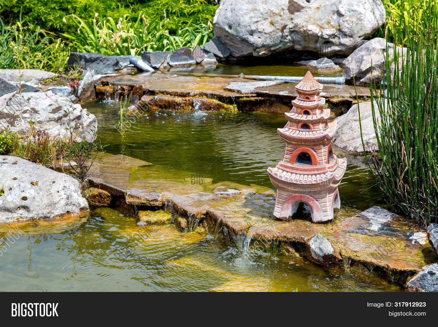 Artificial Pond Flow Image & Photo (Free Trial) | Bigstock
