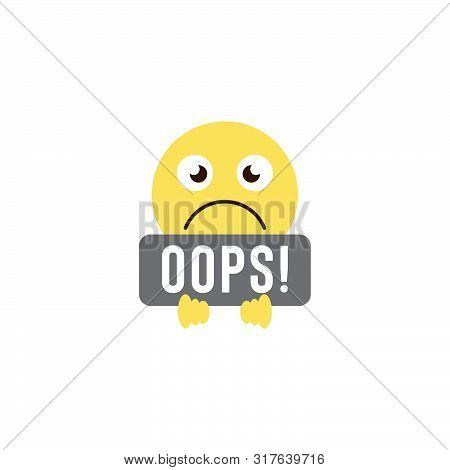 Oops Emoticons Vector Vector & Photo (Free Trial) | Bigstock