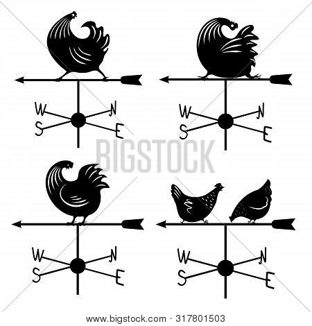 Weathervane Icon Set Vector & Photo (Free Trial) | Bigstock
