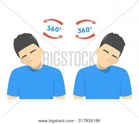 Neck Rotation Vector & Photo (Free Trial) | Bigstock