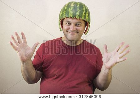 Man Wearing Watermelon Image & Photo (Free Trial) | Bigstock
