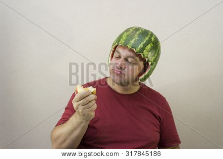 Man Wearing Watermelon Image & Photo (Free Trial) | Bigstock