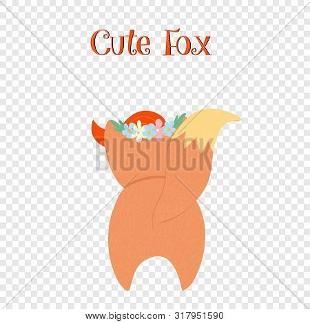 Cute Fox Rear View Vector & Photo (Free Trial) | Bigstock